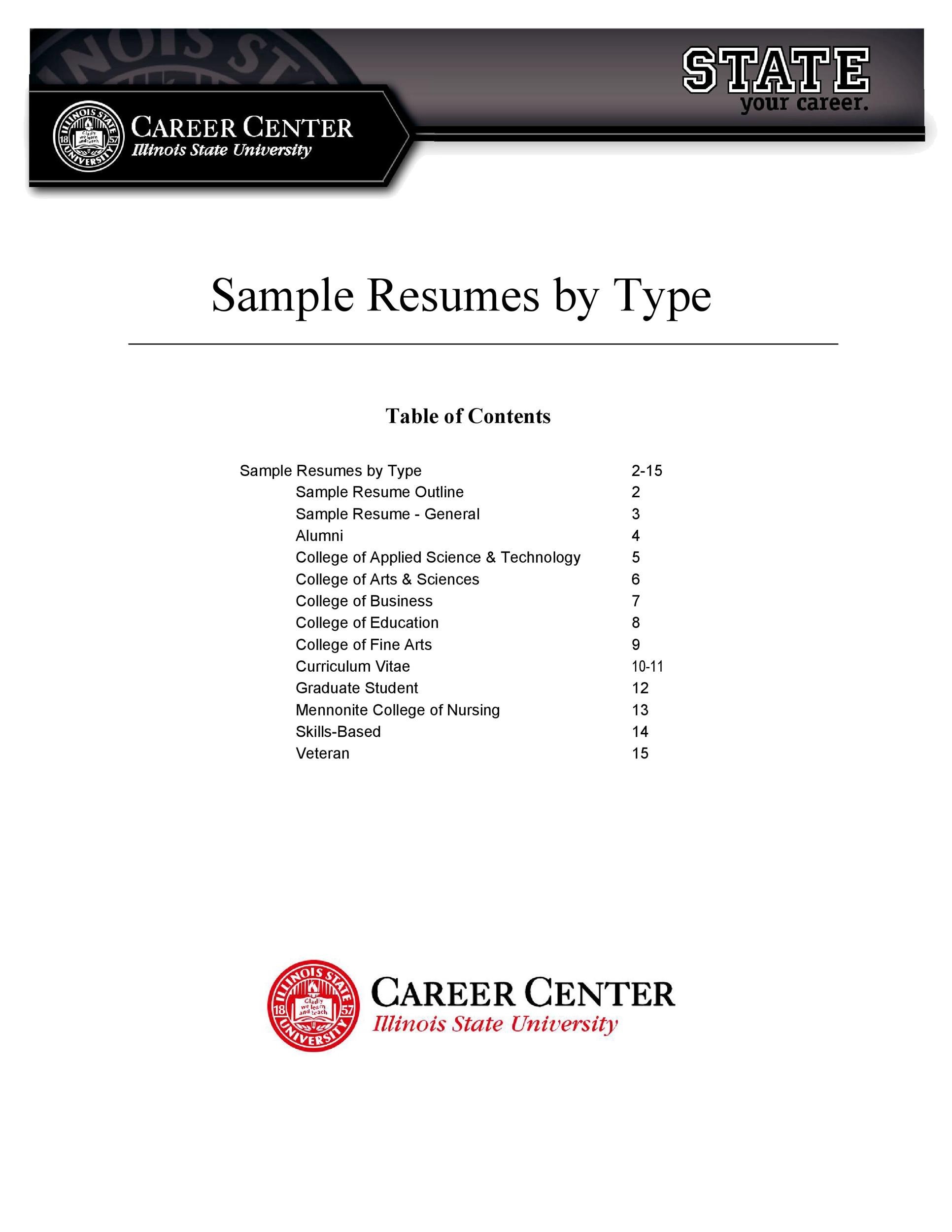 Sample College Resume - Talentlyst