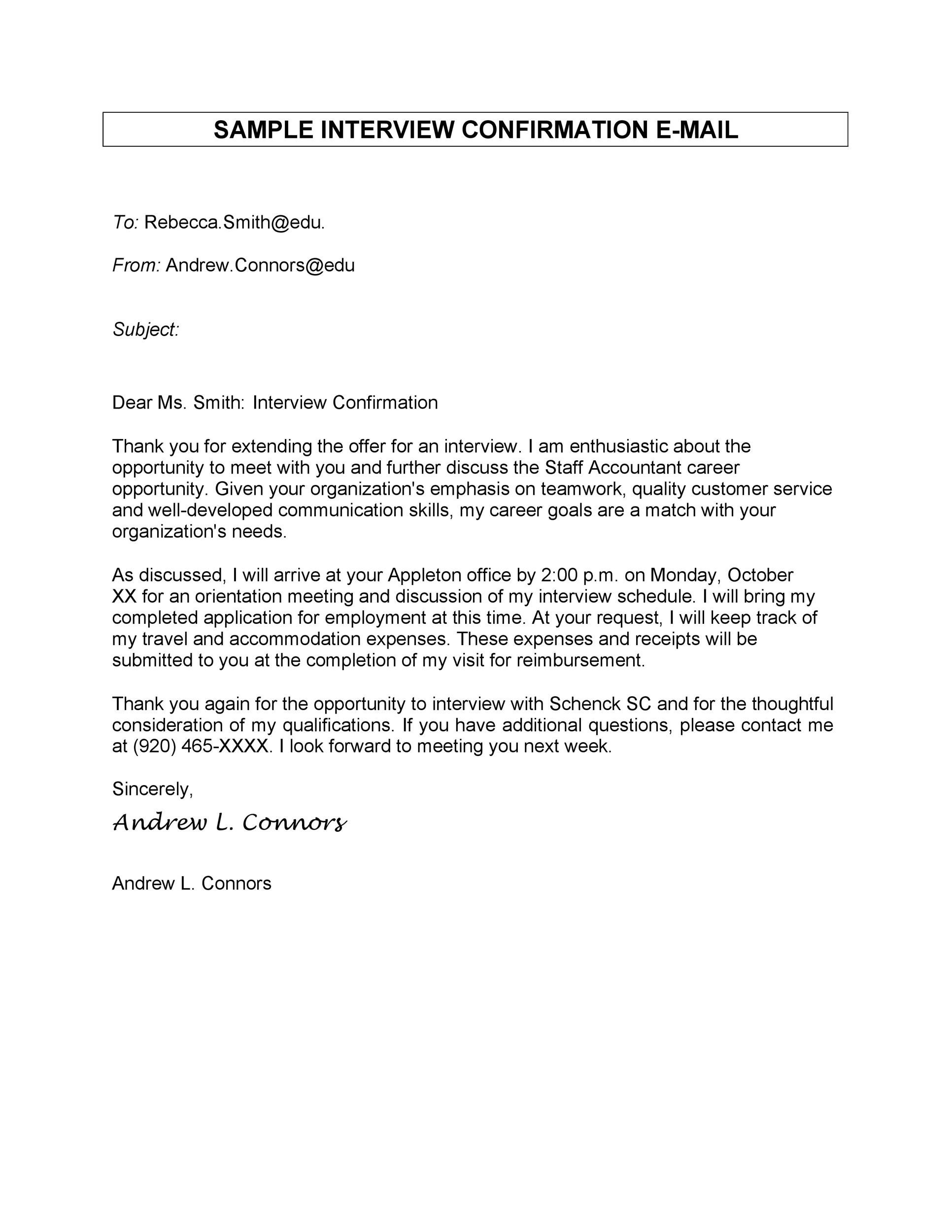 Templates for Interview Acceptance Email - Talentlyst