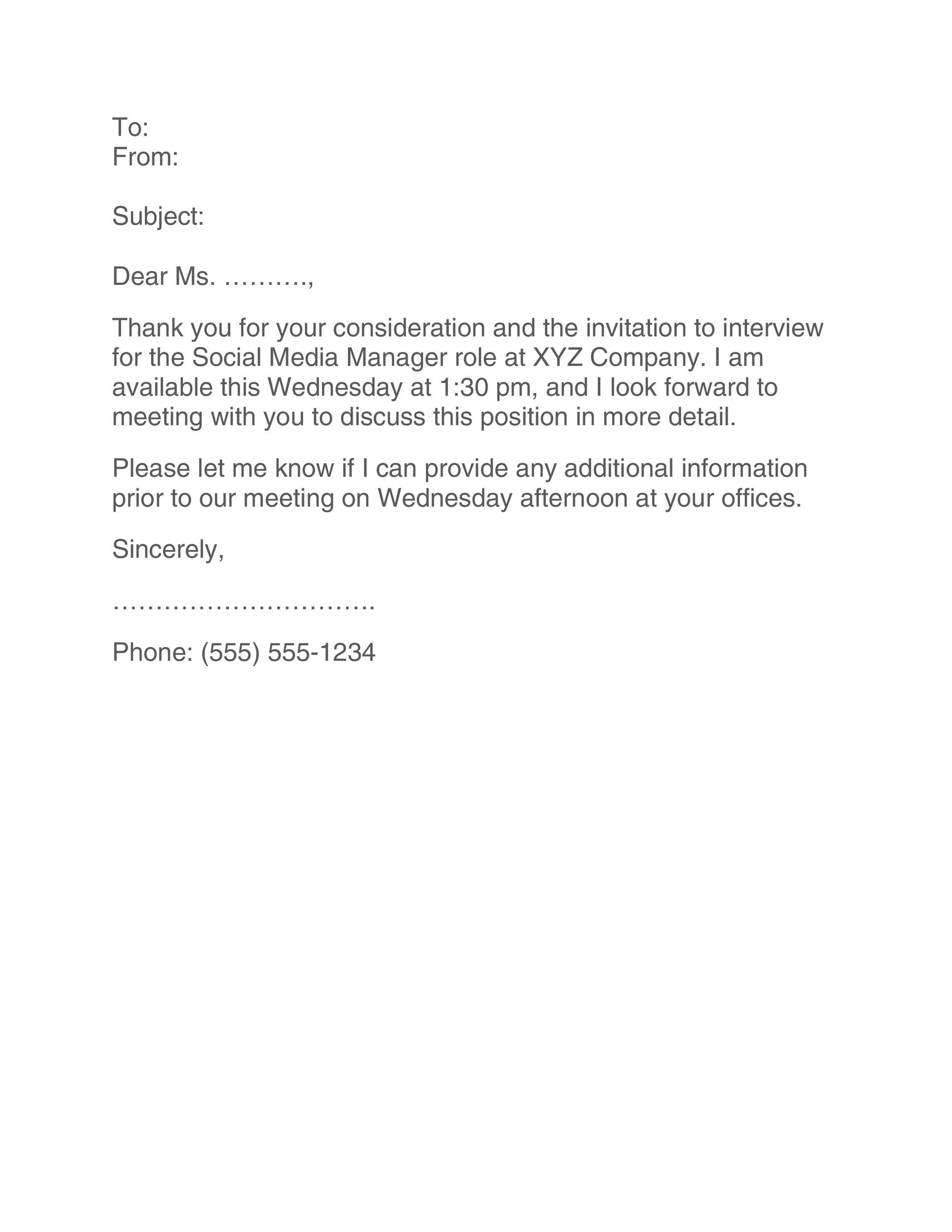 Templates for Interview Acceptance Email - Talentlyst