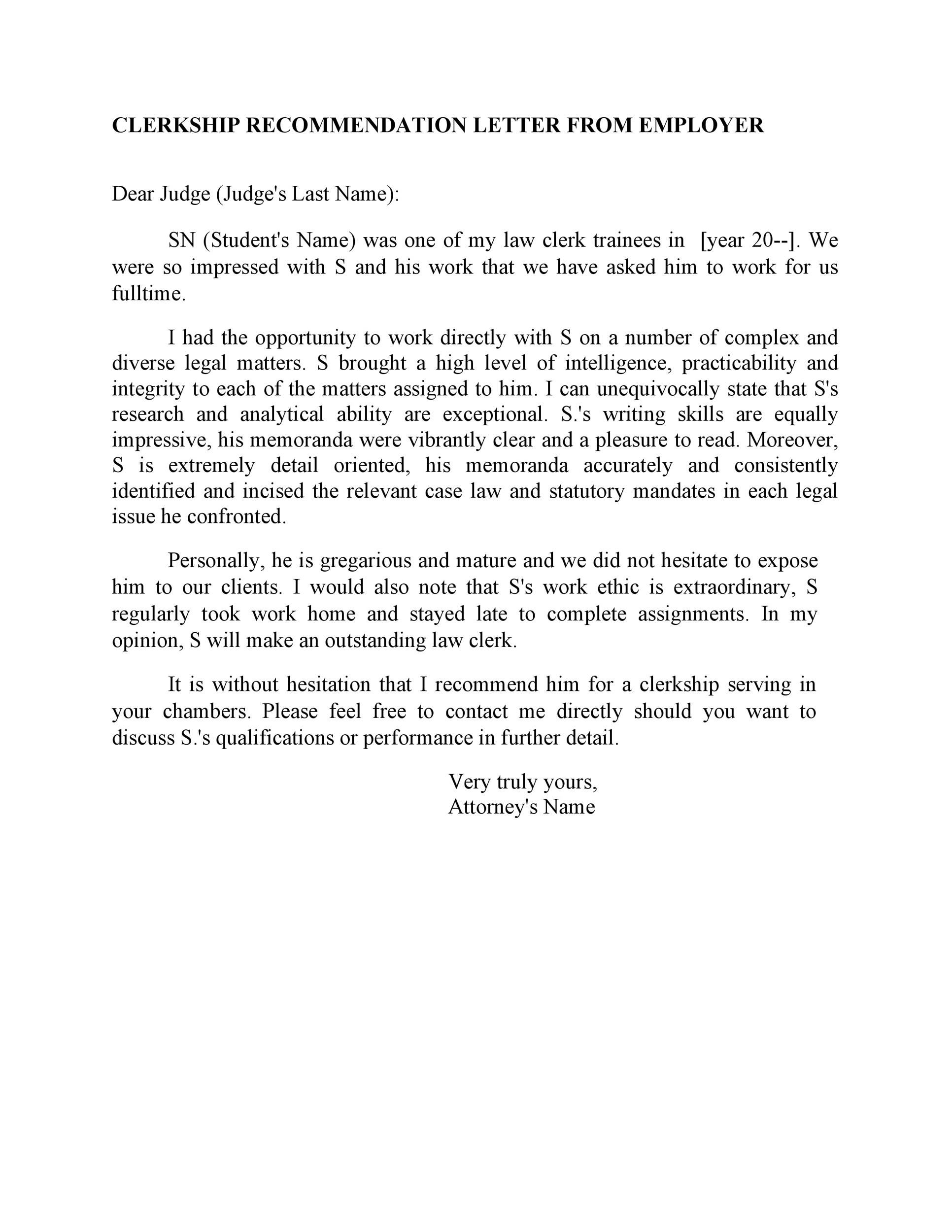 Blue Recommendation Letter from Manager - Talentlyst