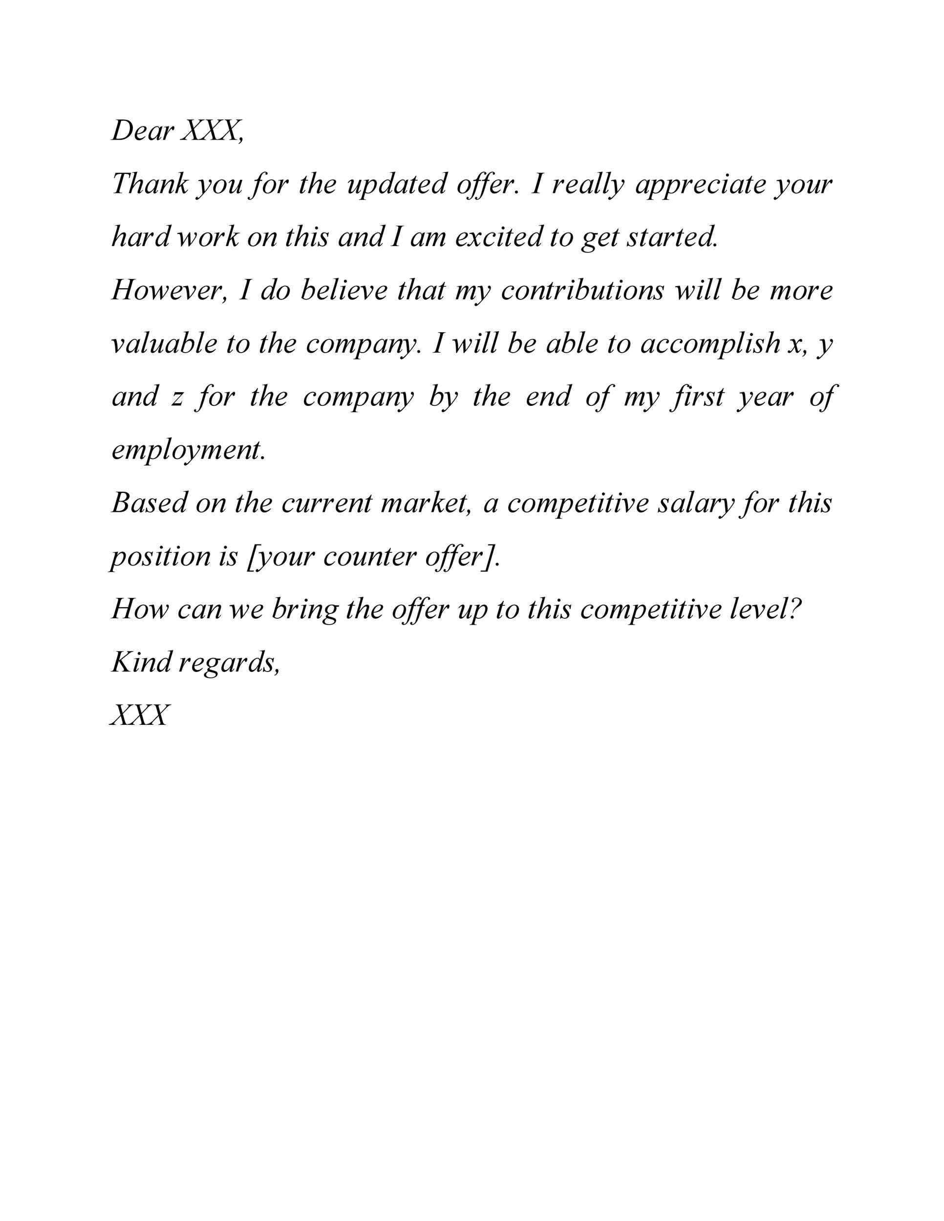 Templates for Salary Negotiation Letter - Talentlyst